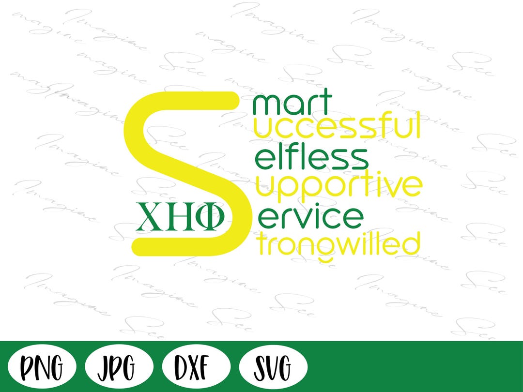 Chi Eta Phi Sorority SVG: Greek Letters, Cricut & Silhouette (digital ...