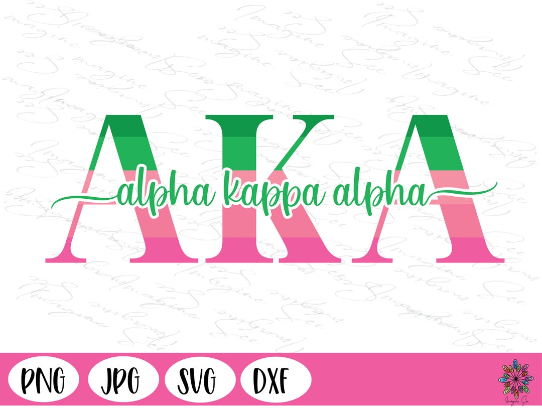 AKA svg, Alpha Kappa Alpha Sorority svg, Large Greek Letters PNG, Greek ...