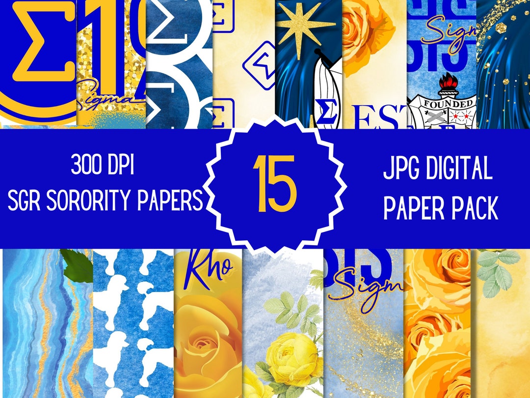 Sigma Gamma Rho Digital Paper Pack: SGR Sorority Designs (digital Download) - Etsy