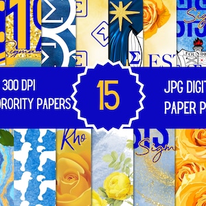 Sigma Gamma Rho Digital Paper Pack: SGR Sorority Designs (digital ...