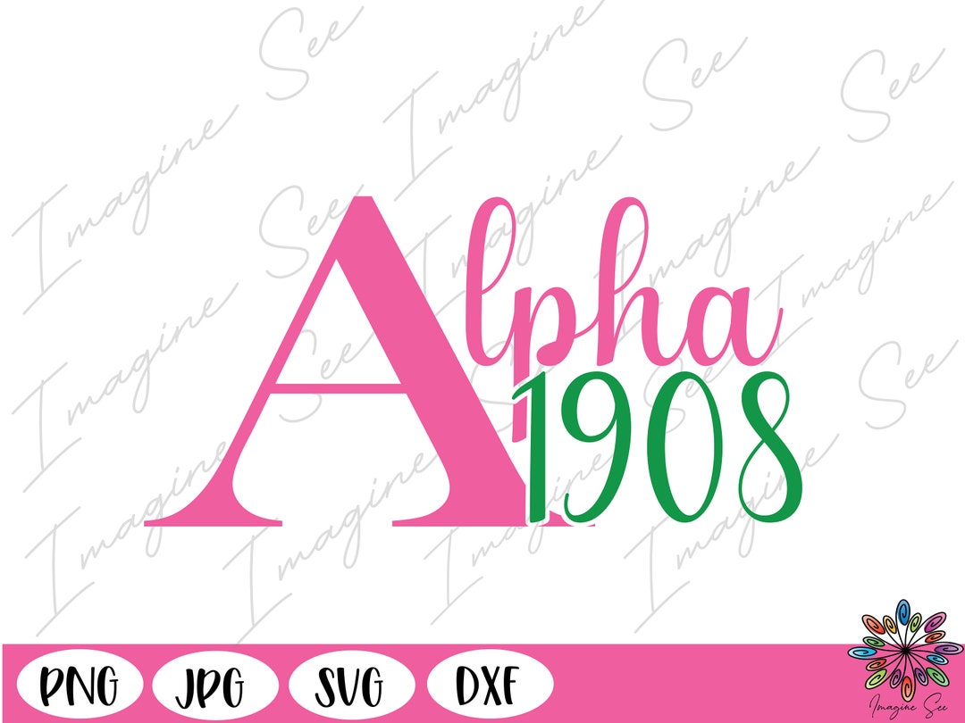 AKA 1908 Svg, Alpha Kappa Alpha Sorority Svg, Greek Letters PNG, Greek ...