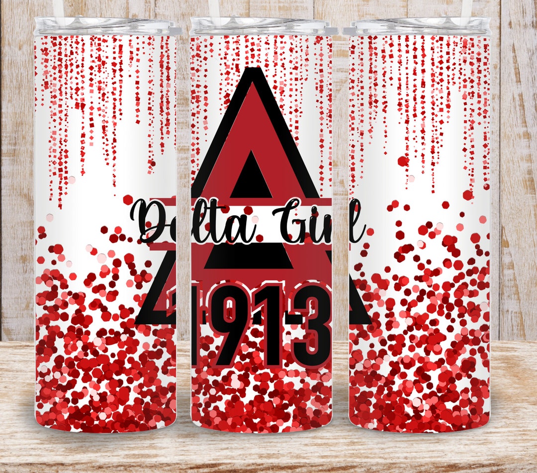20 Oz Skinny Tumbler Straight, Delta Sigma Theta, DST Cup Wrap, DST ...