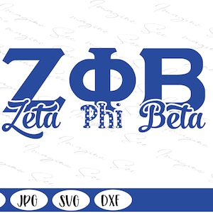 ZPB Svg, Zeta Phi Beta Sorority Svg, ZPB Sisterhood Svg, Large Greek ...