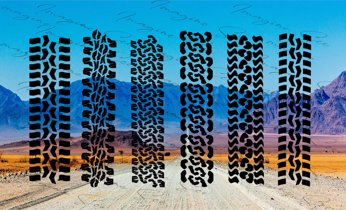 Tire Mark Svg Fits Jeep Tire Tread Mud Tire Track off Road | Etsy