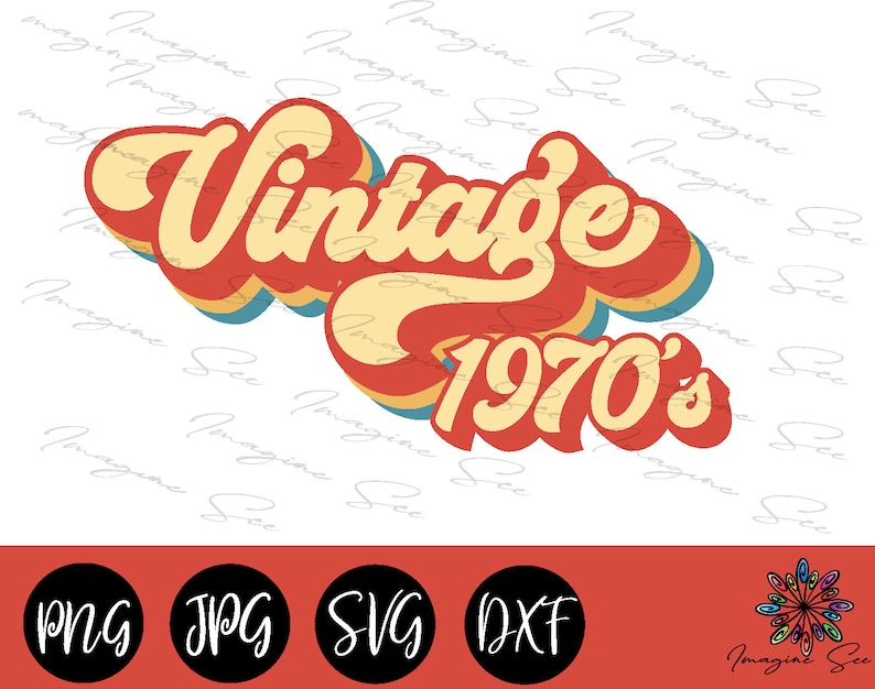 Retro 70s Vintage SVG: Groovy Hippie Cut Files - Etsy