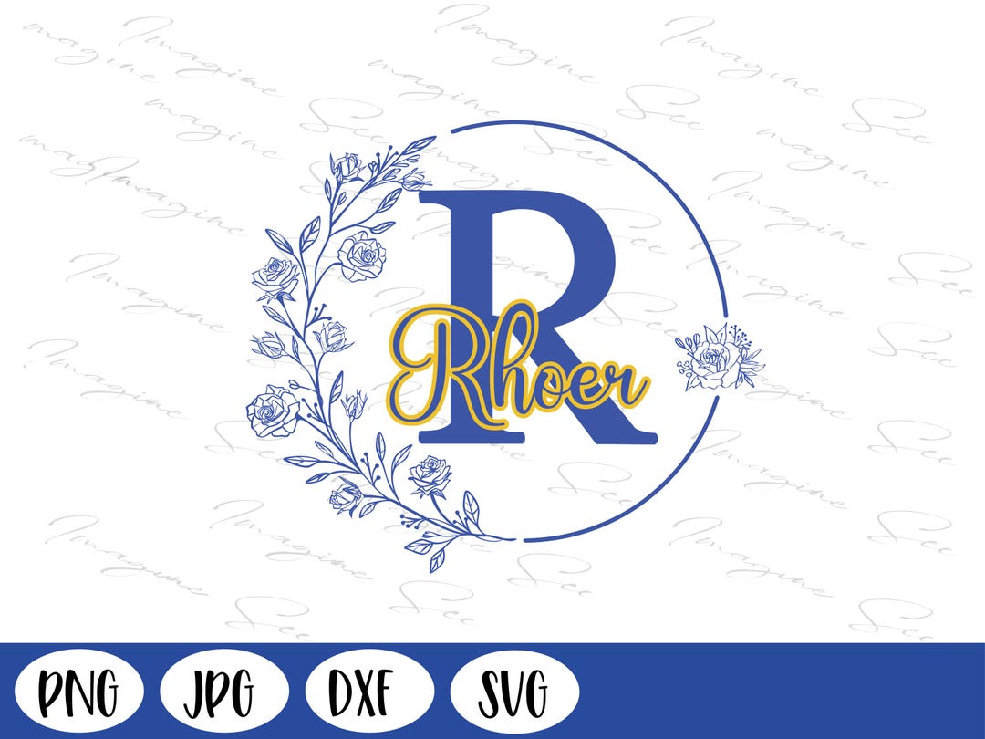 Sigma Gamma Rho SVG: Rhoers Floral Greek Letters (digital Download) - Etsy