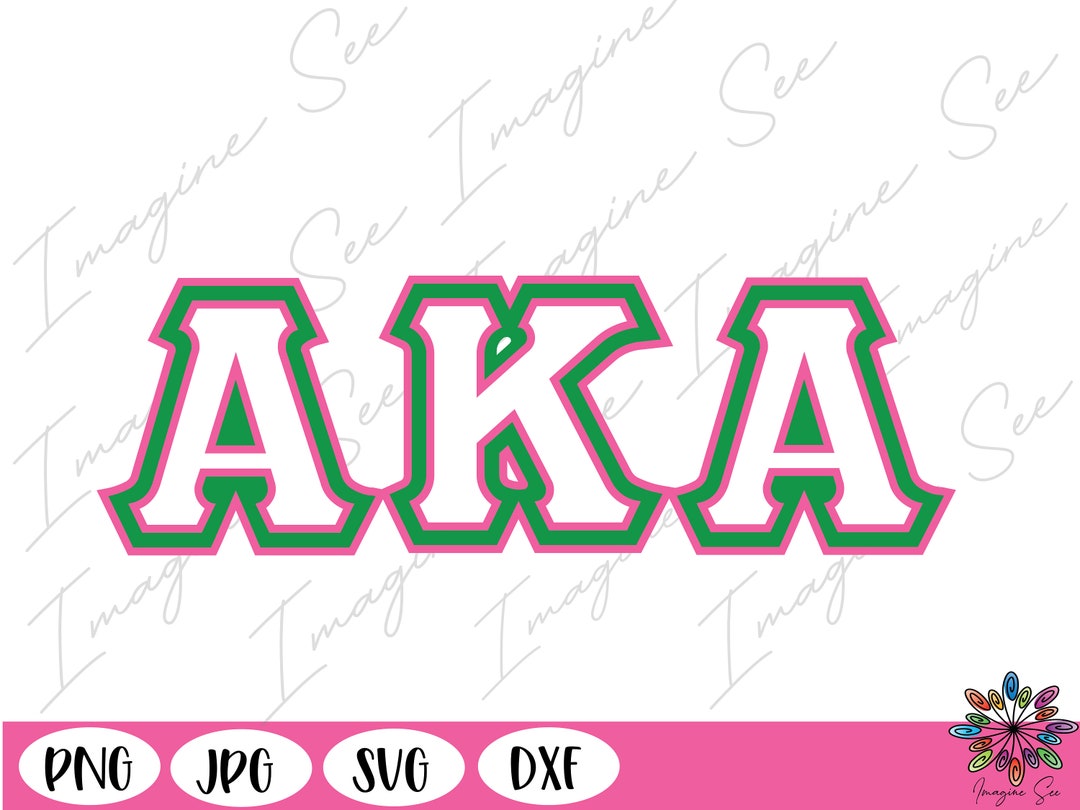 AKA Svg, Alpha Kappa Alpha Sorority Svg, Large Greek Letters PNG, Greek ...