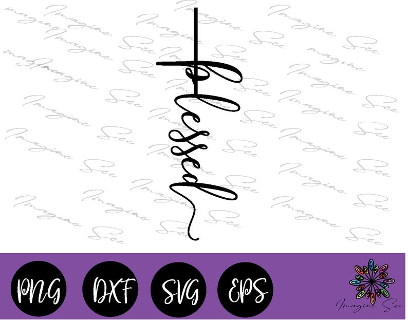 Blessed SVG Cross SVG Faith Font SVG Script Svg Digital - Etsy