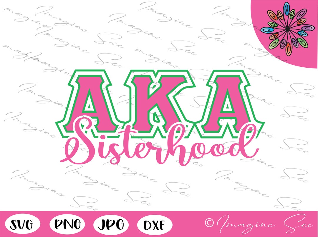 AKA Svg, Alpha Kappa Alpha Sorority Svg, Large Greek Letters PNG, Greek ...