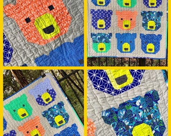 Bear quilt | Etsy