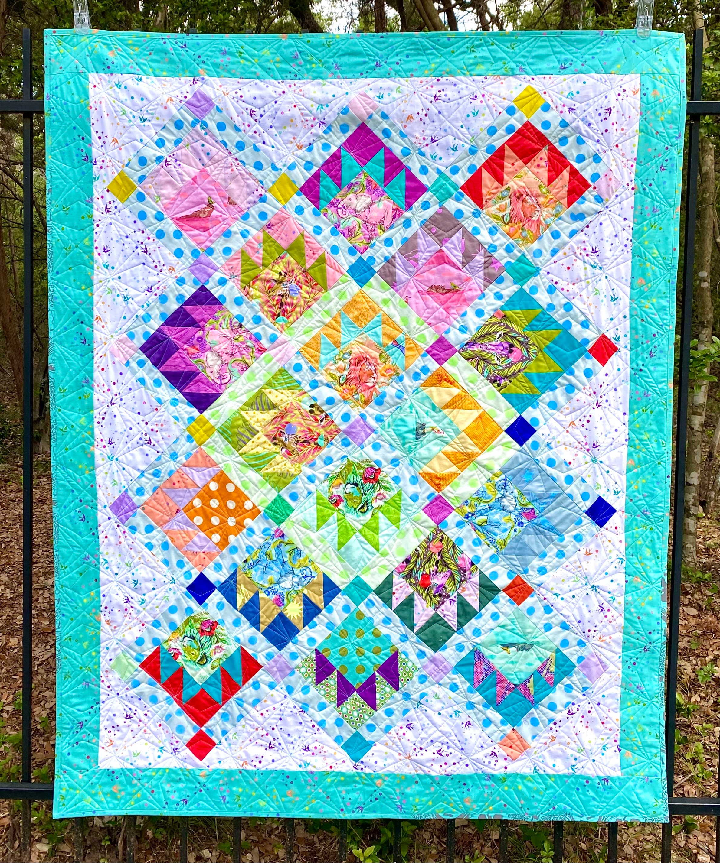 Tula Pink Everglow Quilt Ready to Ship Free Shipping - Etsy