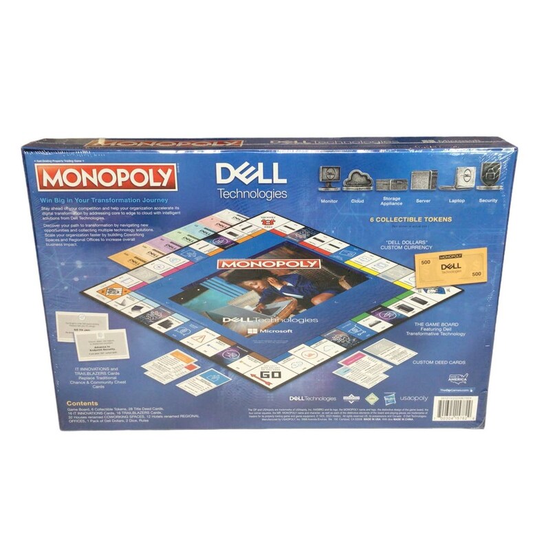 NEW 2023 Monopoly Dell Technologies Microsoft Board Game 908A - Etsy