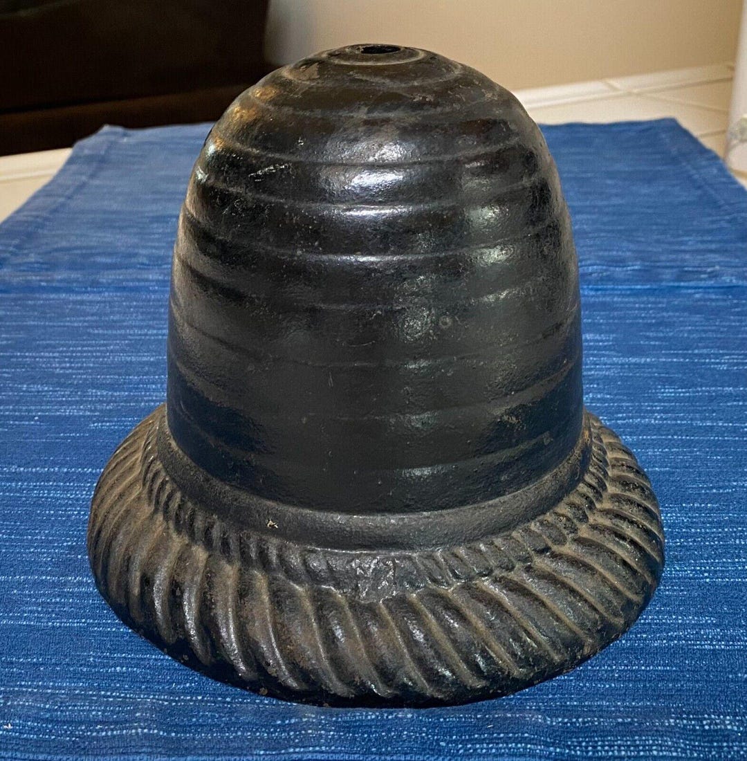 Antique 6" Beehive Twine String Holder Cast Iron Dispenser Mercantile ...