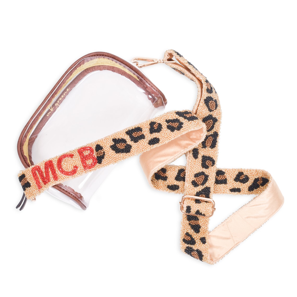 Custom Beaded Leopard Monogrammed Purse Strap - Etsy