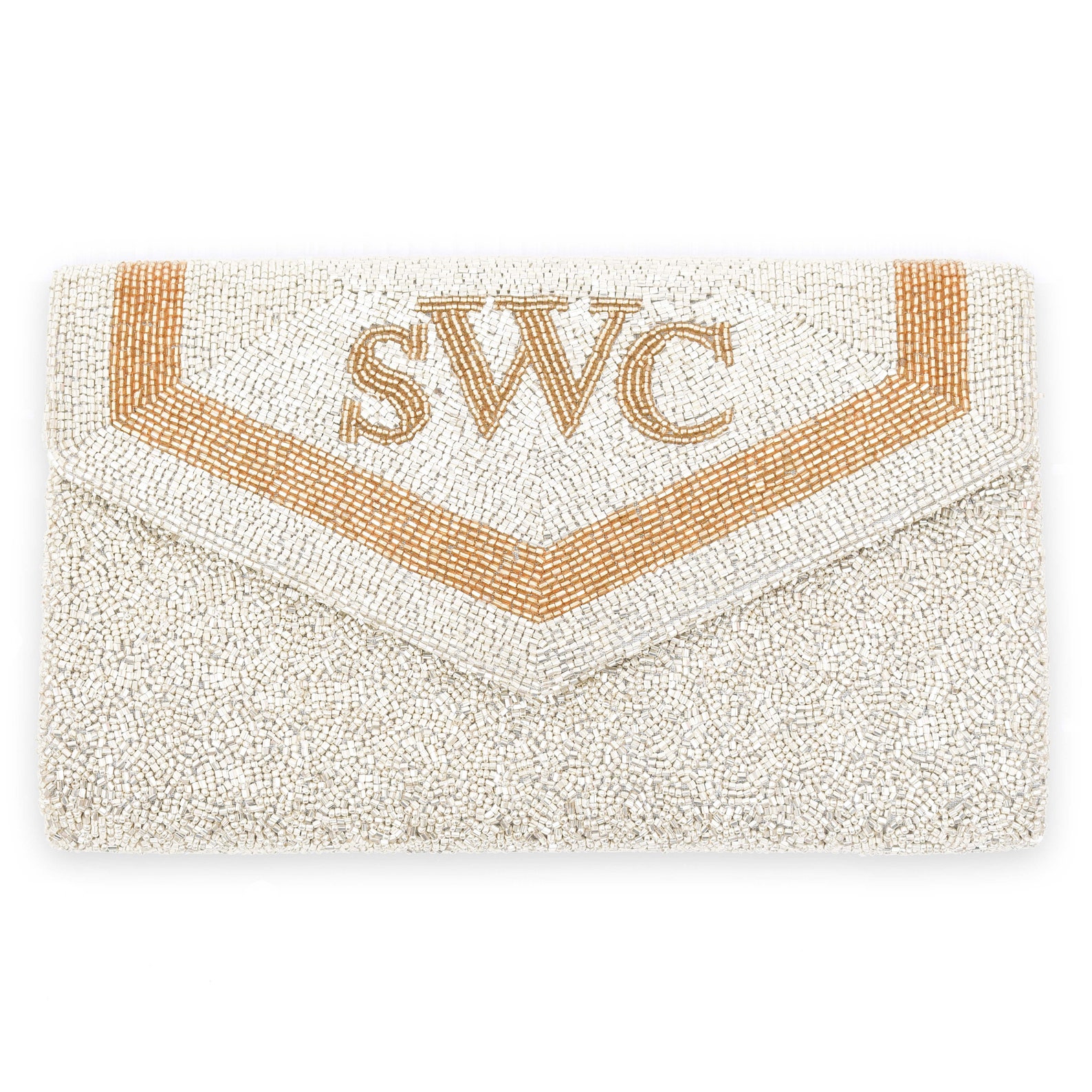 Envelope Custom Beaded Monogram Clutch - Etsy