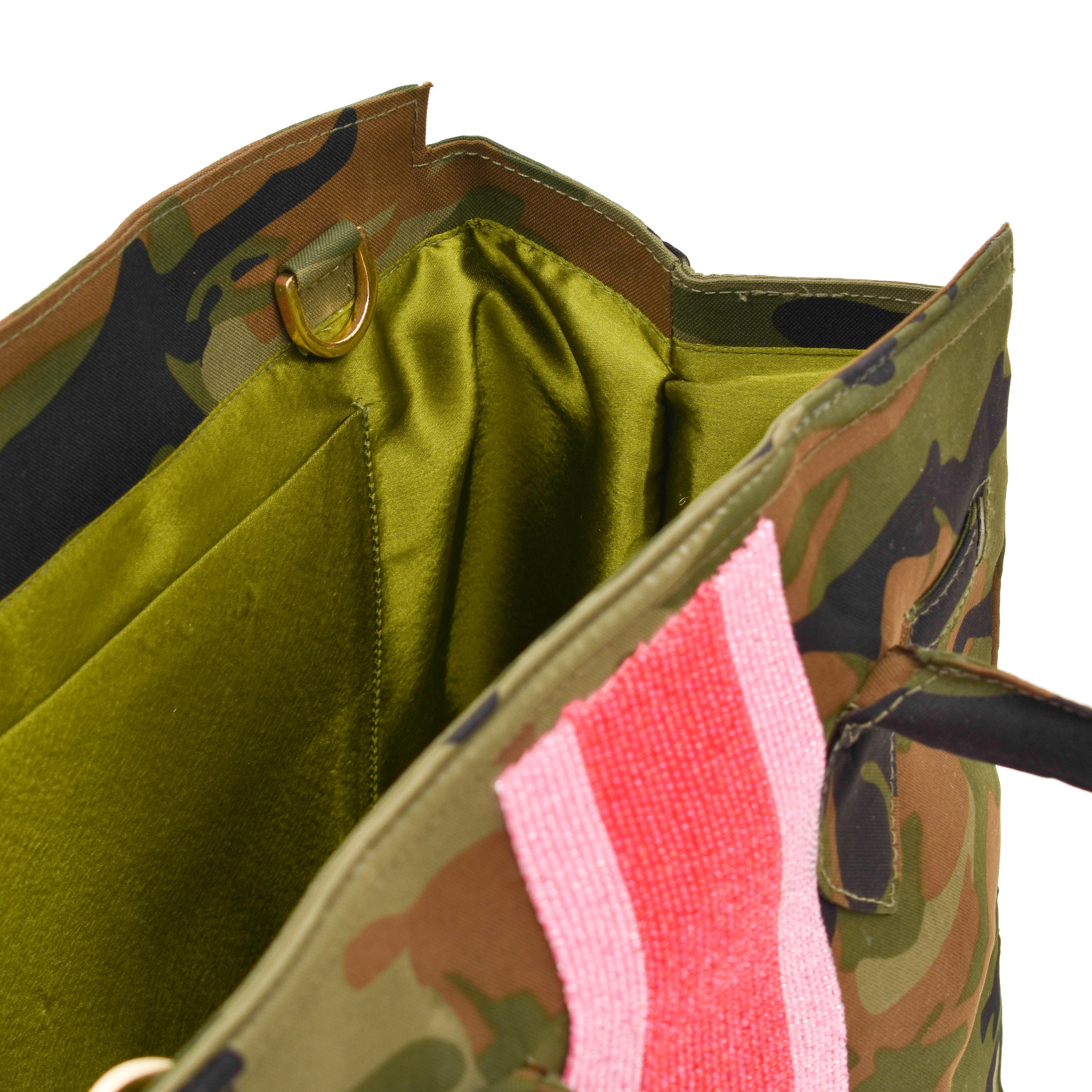 Jane Bag Camo Single Racing Stripe Initials | Etsy