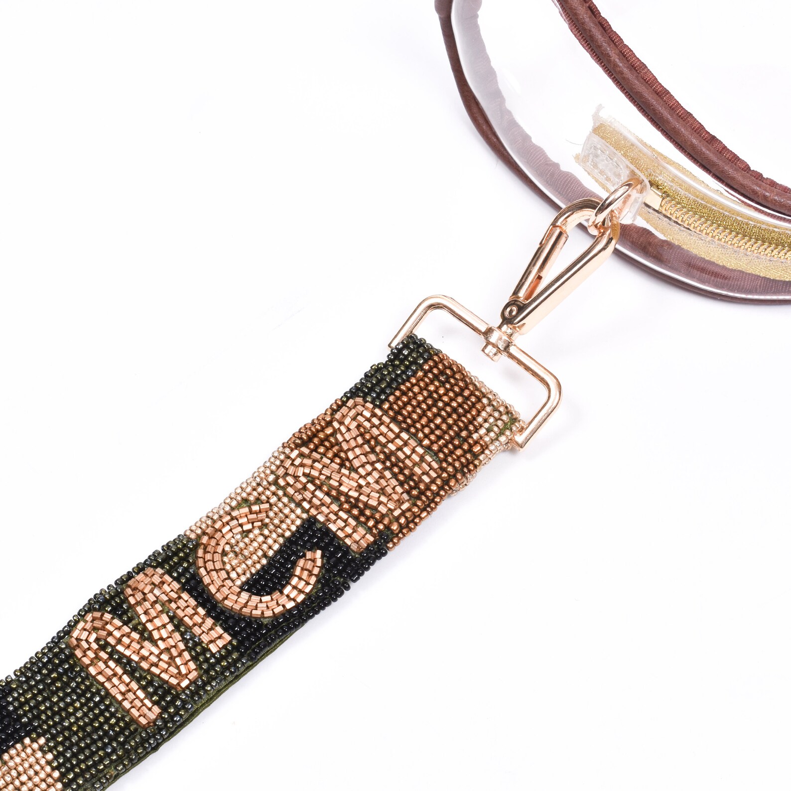 Custom Beaded Camo Monogrammed Purse Strap - Etsy