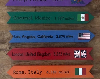 Mileage signs | Etsy