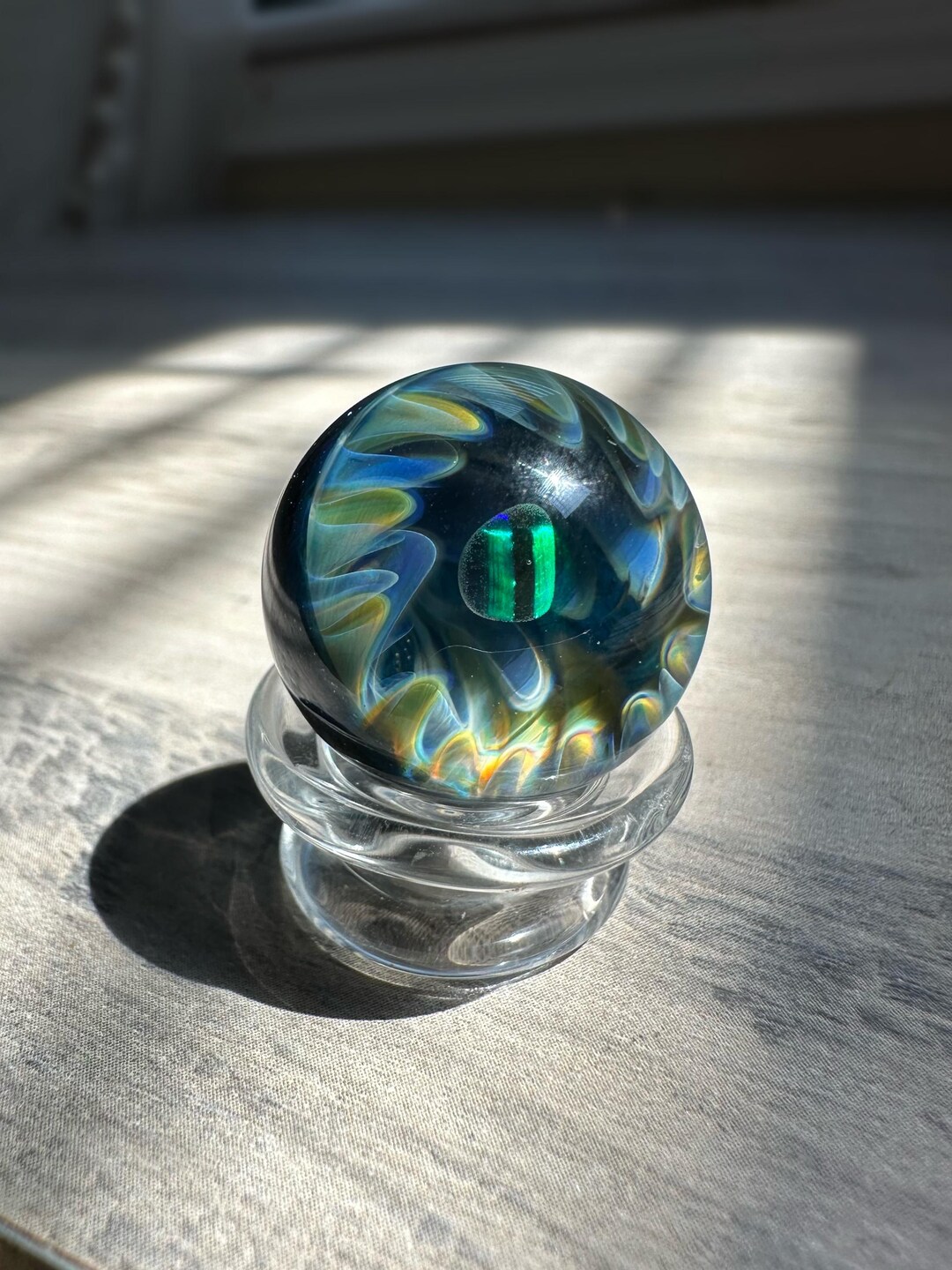 Glass Pocket Marble Borosilicate Art Hand Blown Opal Implosion - Etsy