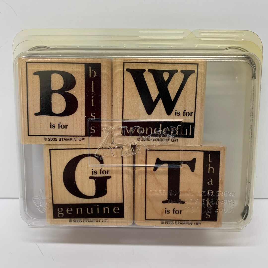 Around the Block - Stampin' Up! - Monogram Letters - Bliss Wonderful ...