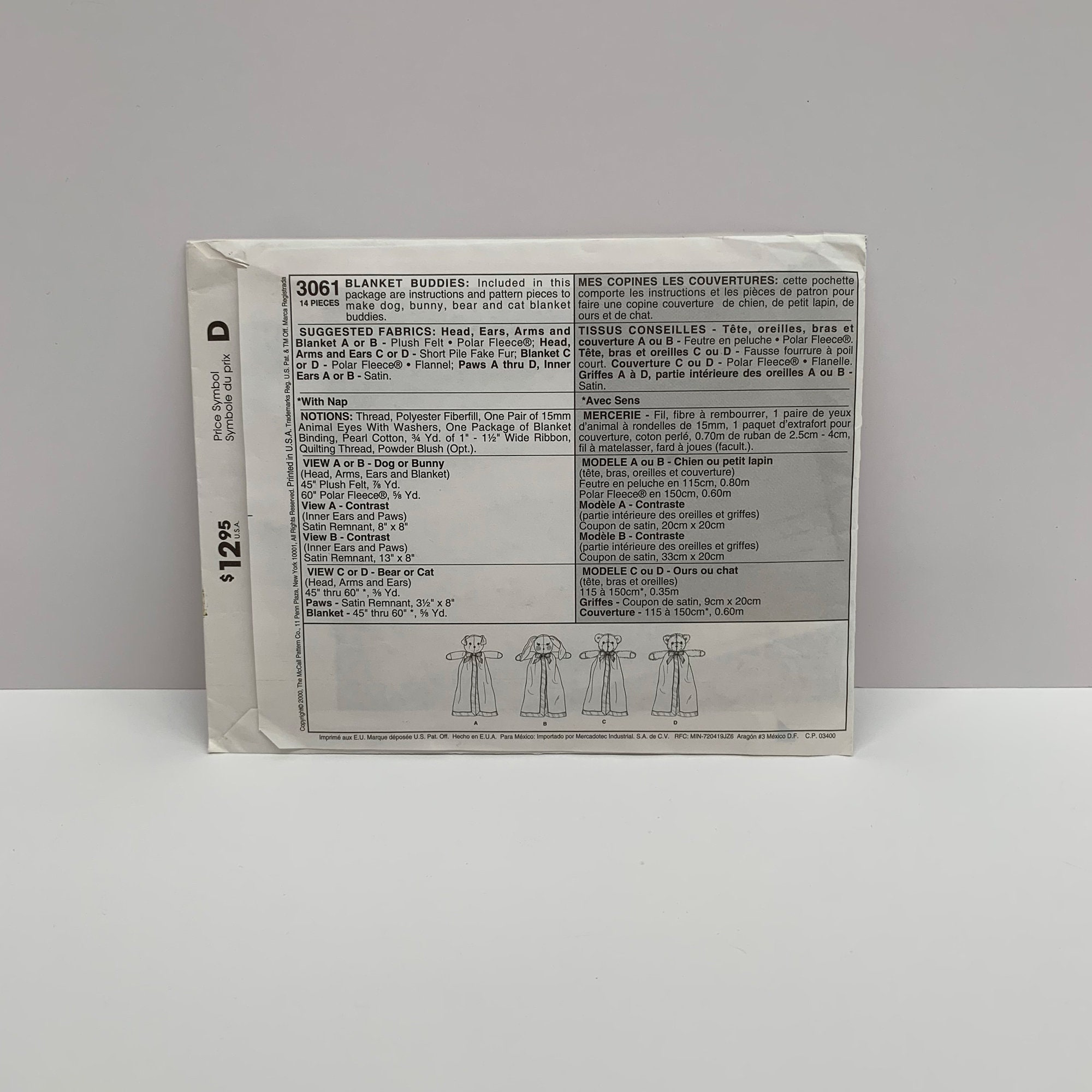 Dolls and More Patterns - M6233 - 8105 Size A - 1131 - 2809 - 166 ...