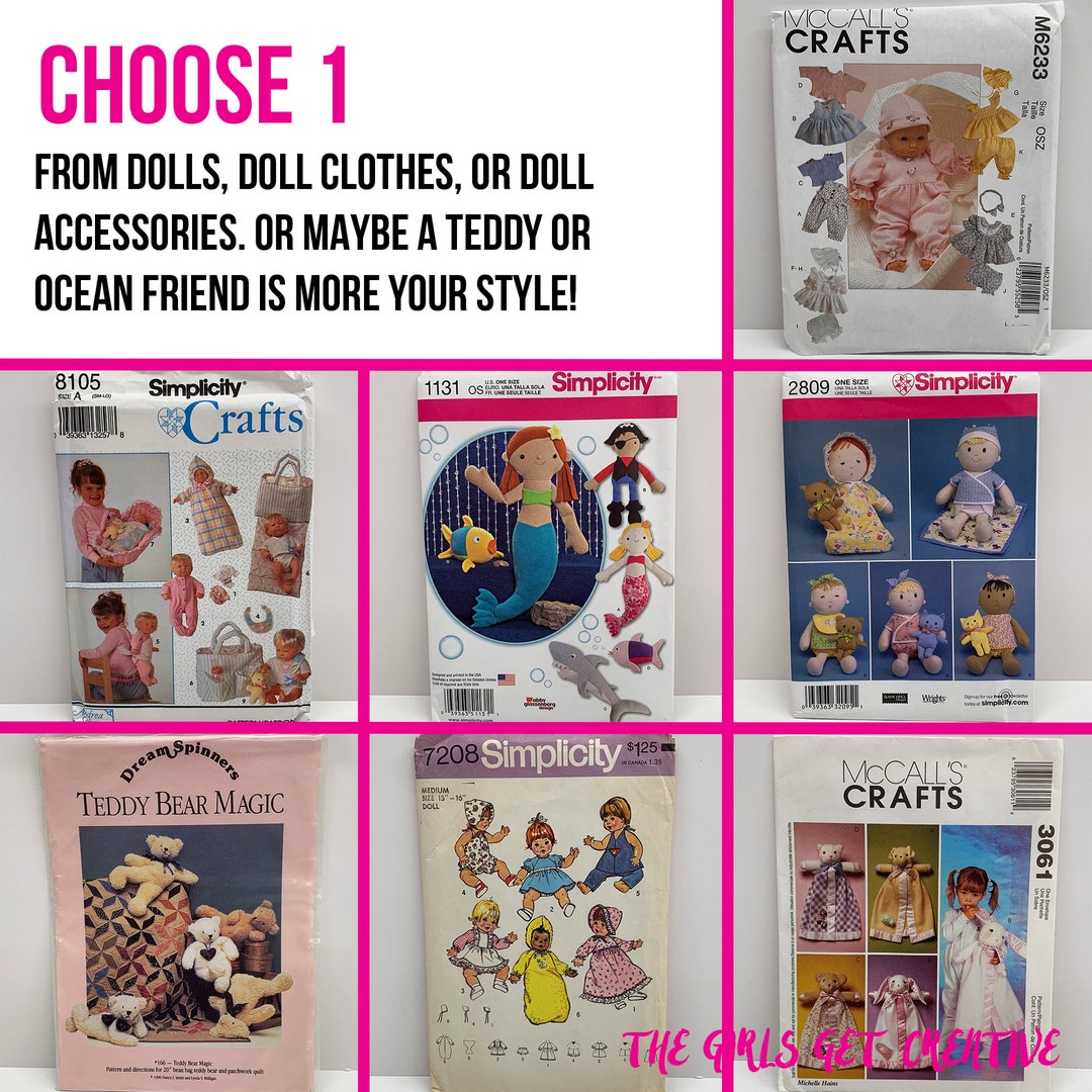 Dolls and More Patterns - M6233 - 8105 Size A - 1131 - 2809 - 166 ...