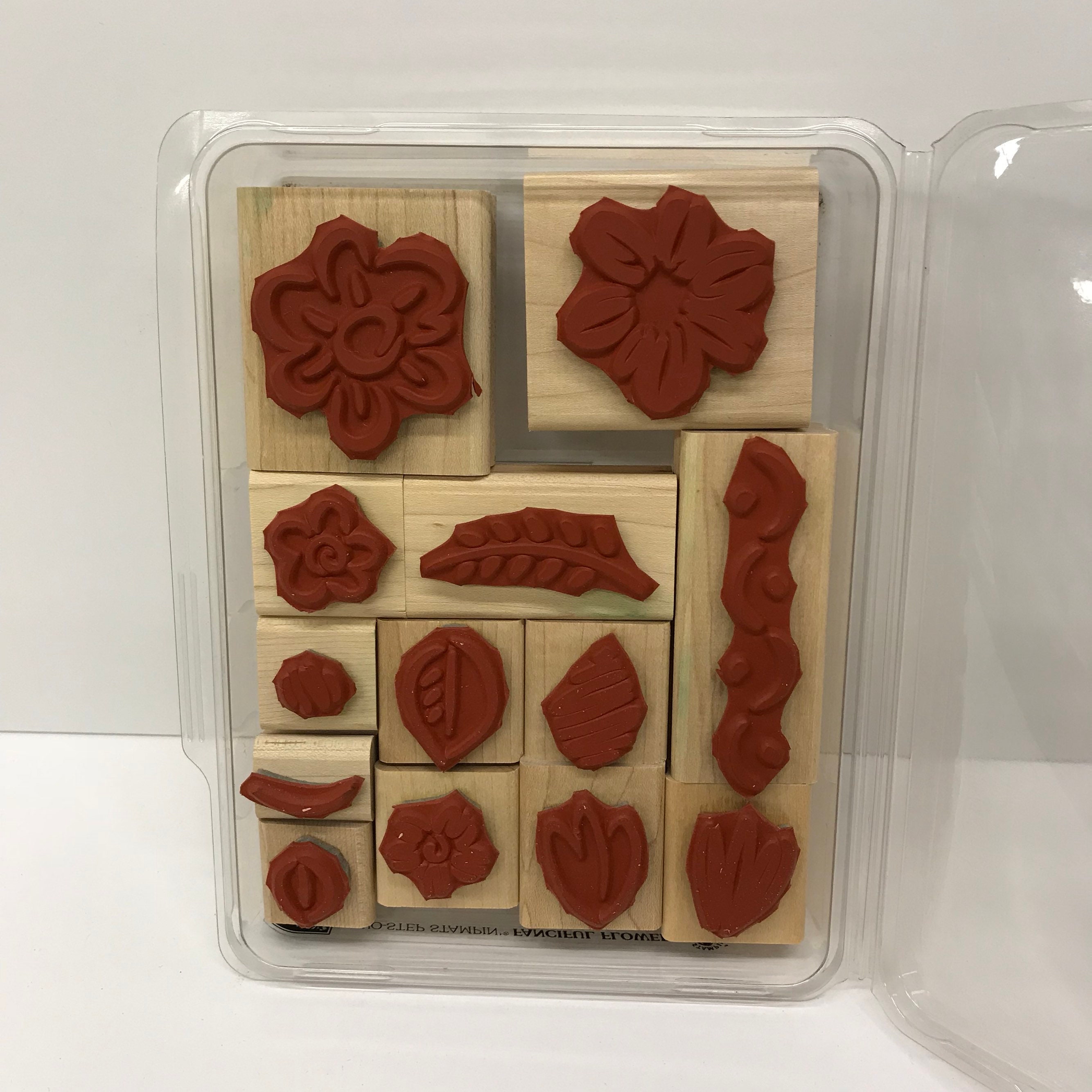 Fanciful Flowers Stampin' Up Wood Mounted Rubber Stamp Set Retired ...