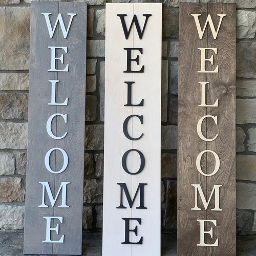 6ft Welcome Front Porch Sign - Etsy