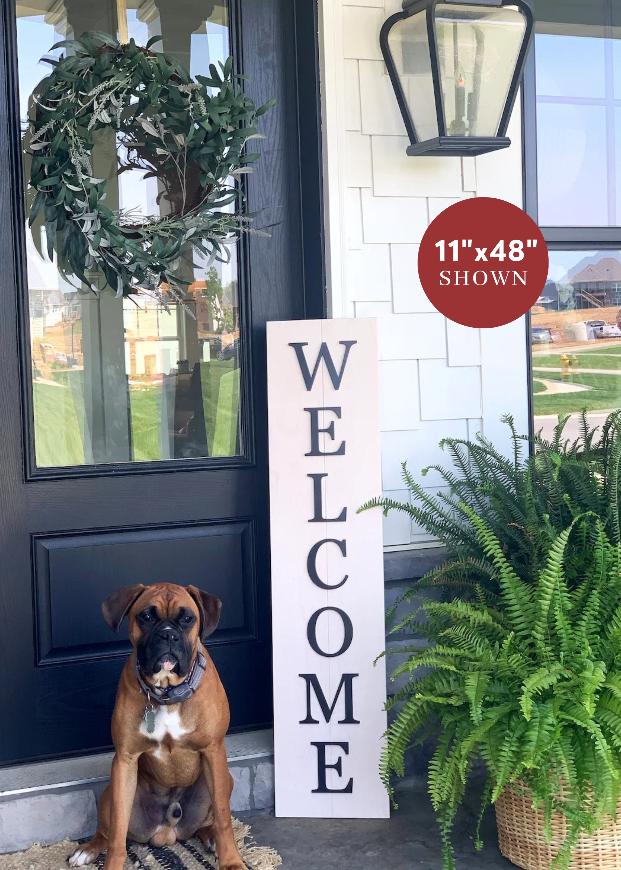 Rustic Welcome Sign, Outdoor Farmhouse Decor, Housewarming Gift - Etsy