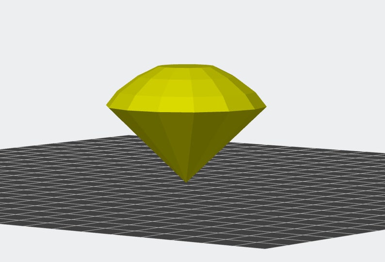 3D Diamond STL File for Download Perfect for 3D Printing - Etsy