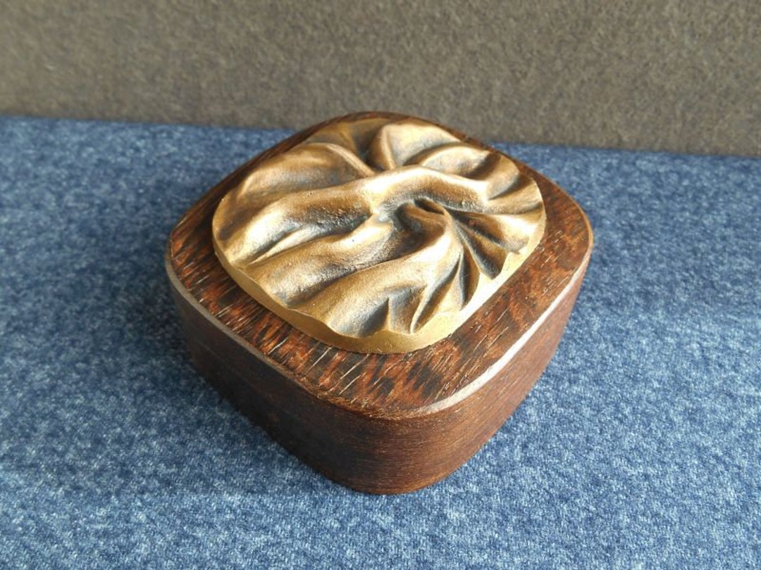 Brutalist Bronze and Teak Paperweight / W. Germany / 1960s 1970s - Etsy