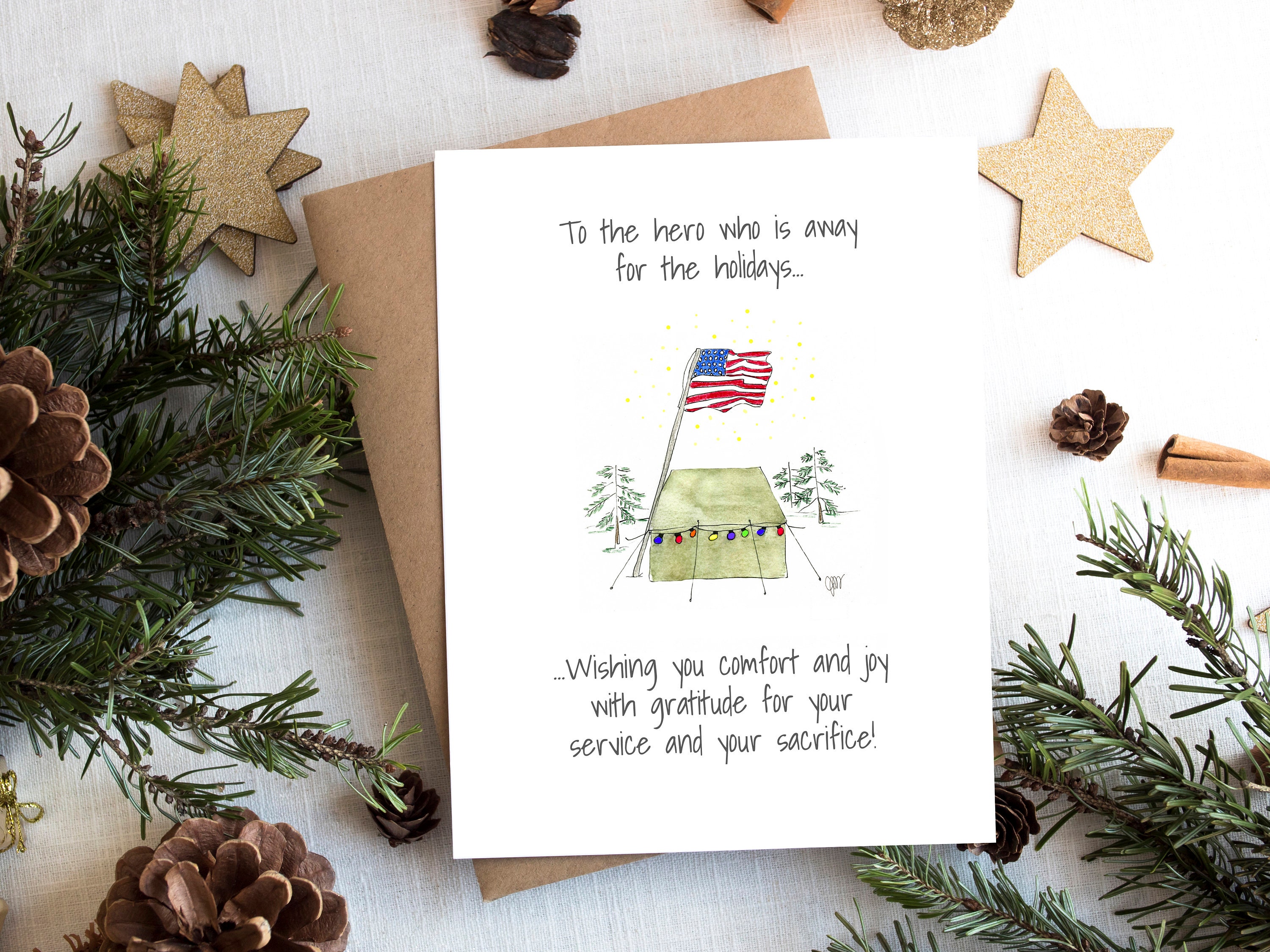 Digital Soldier Holiday Card, Printable Service Member Card, Military ...