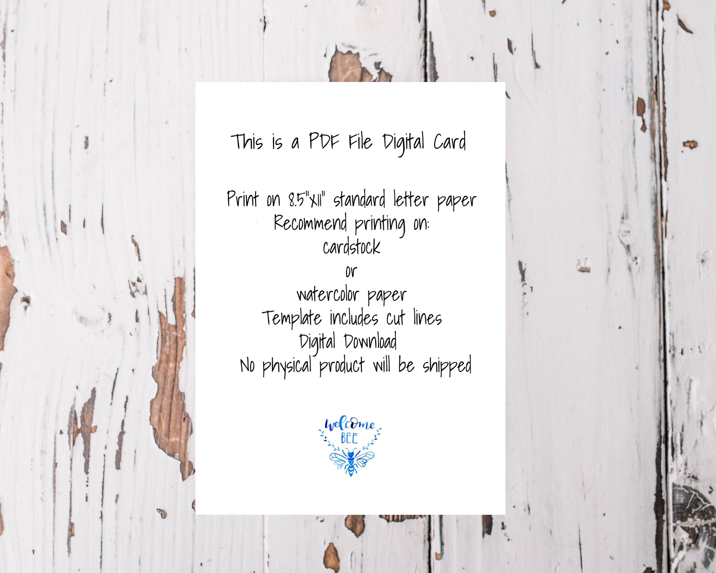 Printable Veteran's Day Card, Digital Veteran's Day Card, With ...