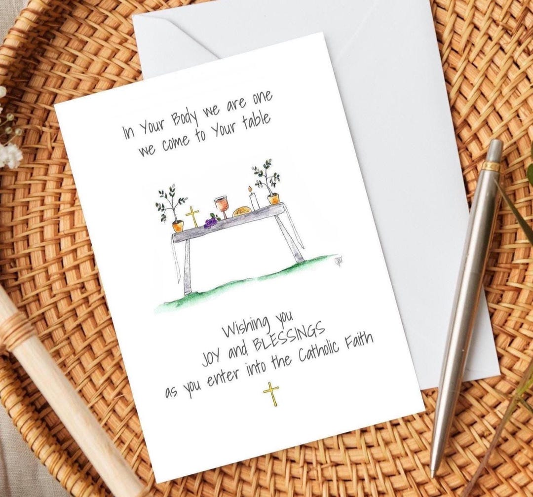 RCIA Congratulations Cards, Cards for Students Faith Formation ...