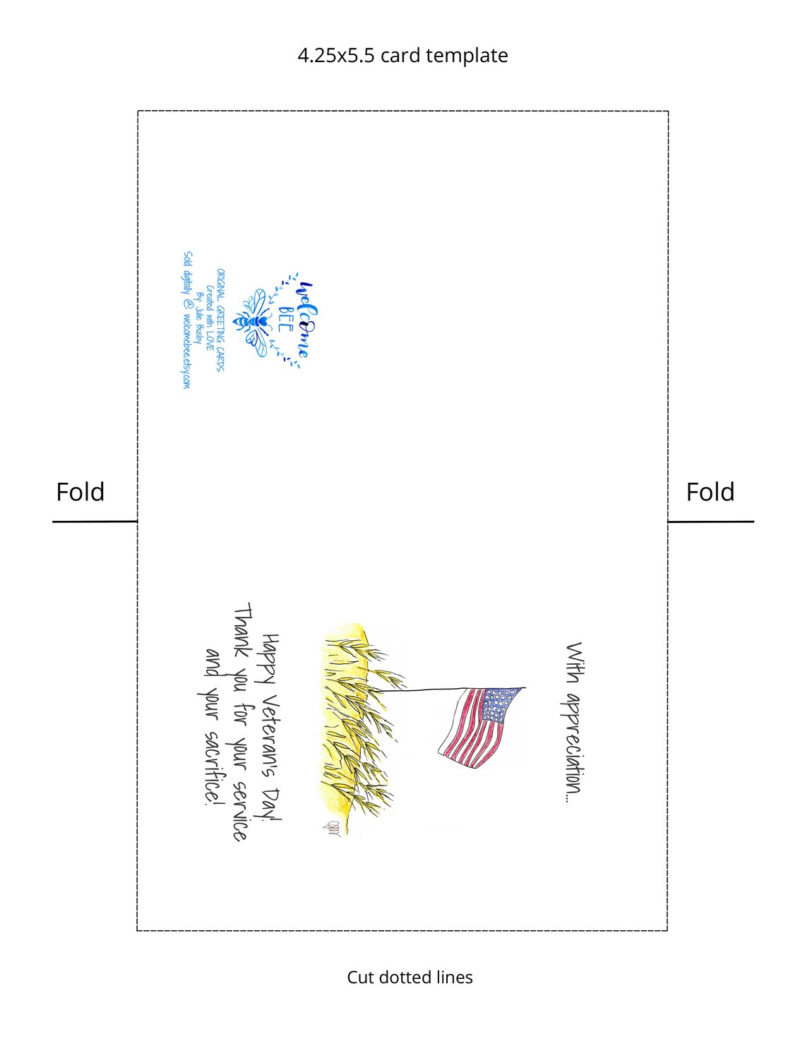 Printable Veteran's Day Card, Digital Veteran's Day Card, With ...