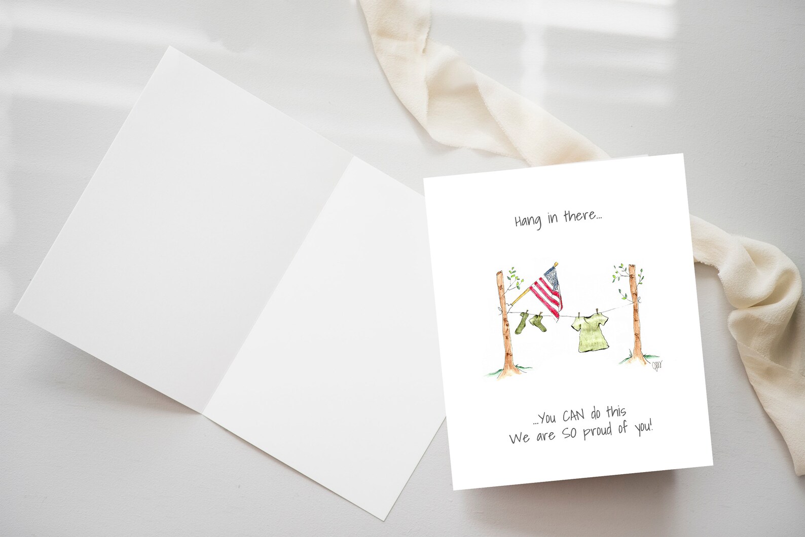 Digital Boot Camp Card, Printable Card for Service Member, Soldier ...