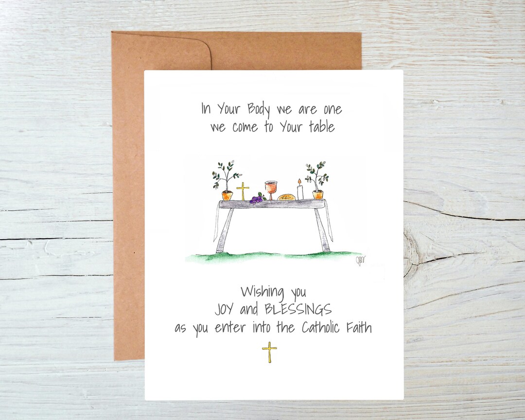 Printable RCIA Card, Digital OCIA Card, Faith Journey Card, Baptism ...