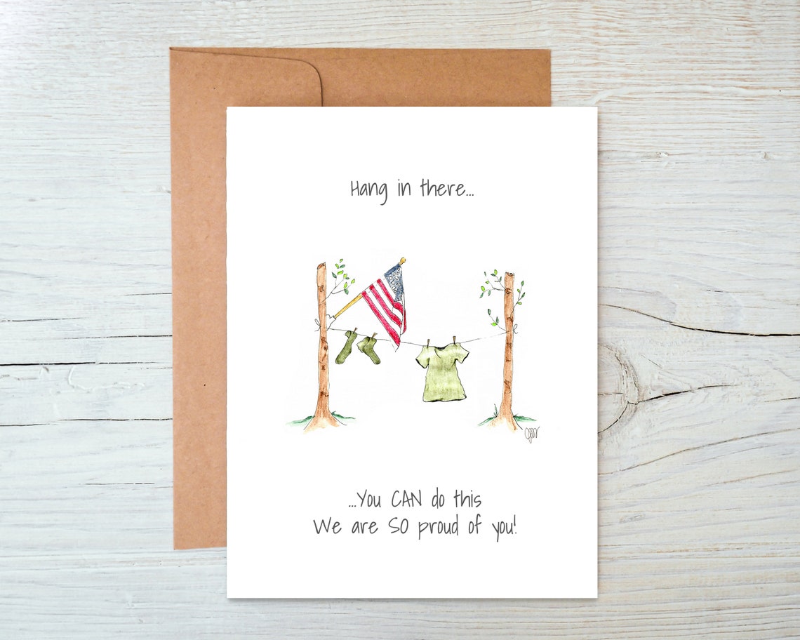 Digital Boot Camp Card, Printable Card for Service Member, Soldier ...