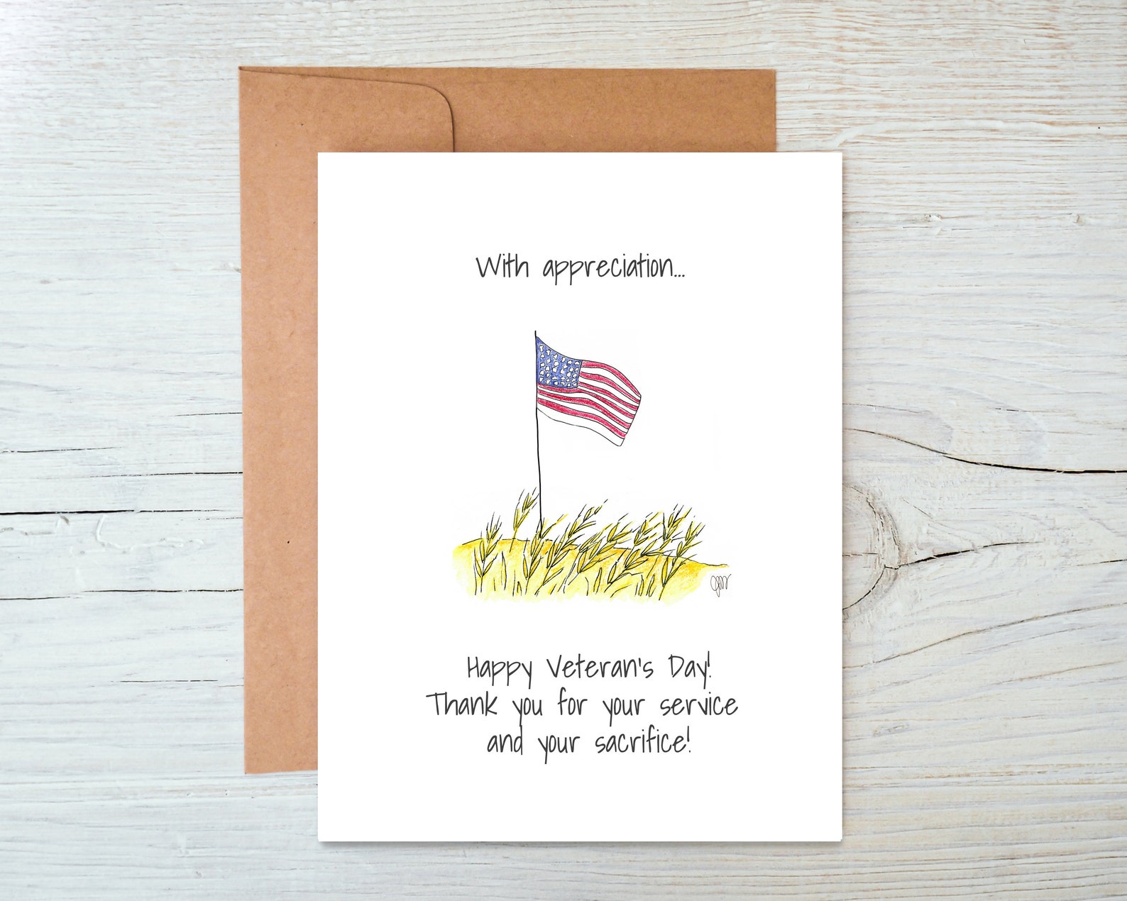 Printable Veteran's Day Card, Digital Veteran's Day Card, With ...