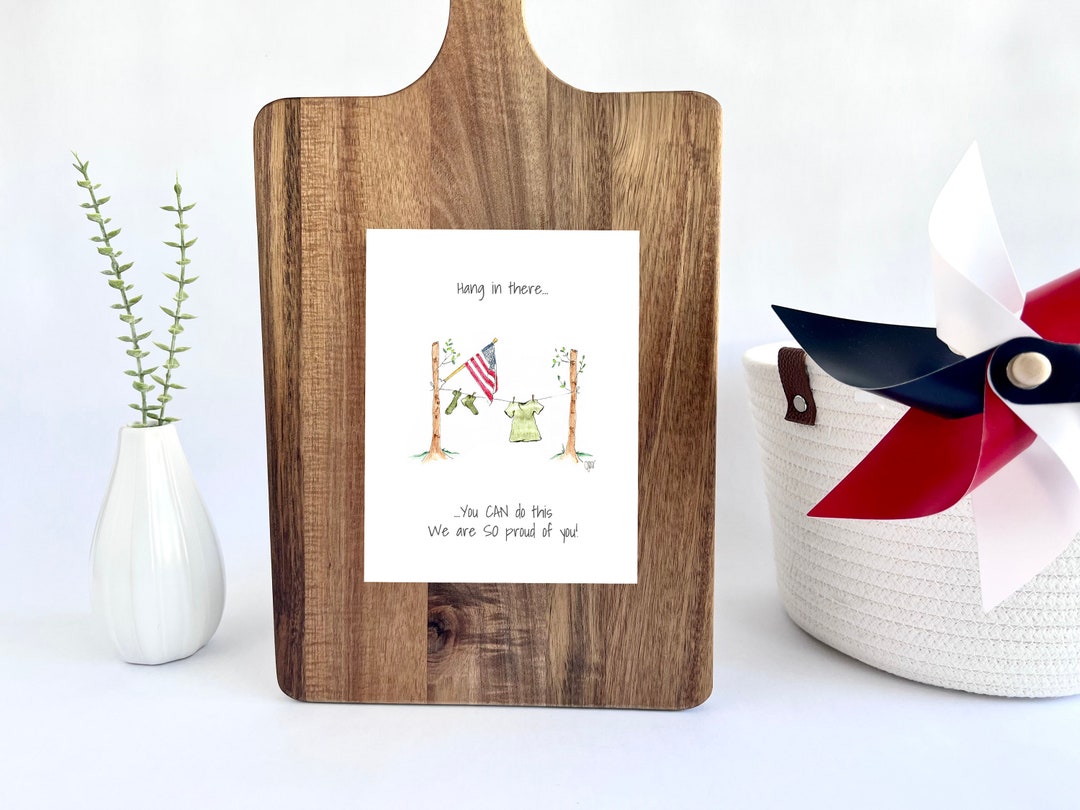 Digital Boot Camp Card, Printable Card for Service Member, Soldier ...