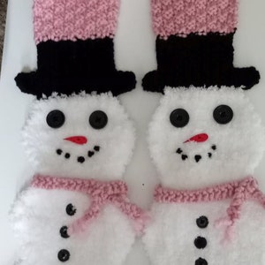 Fun Snowman Scarf Patternfun Snowman Scarf - Etsy