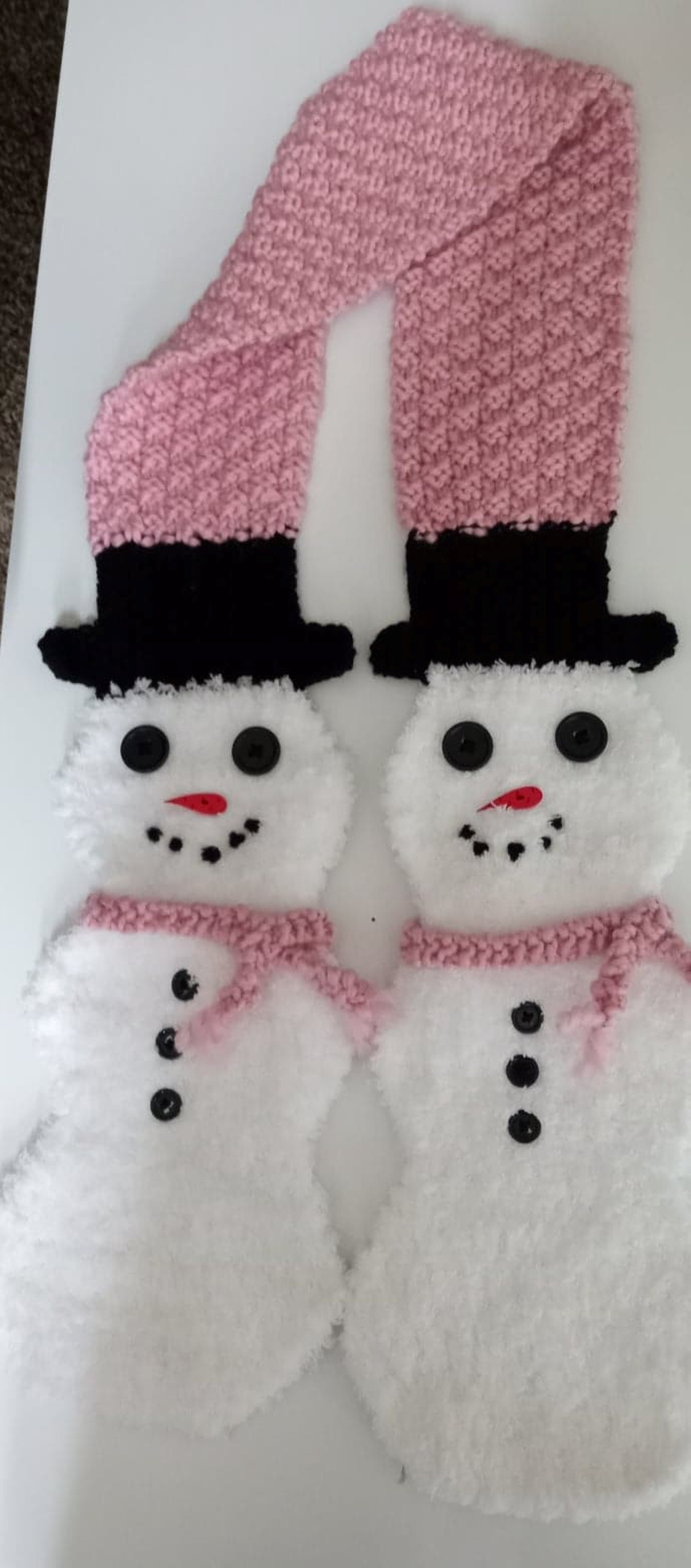 Fun Snowman Scarf Patternfun Snowman Scarf - Etsy