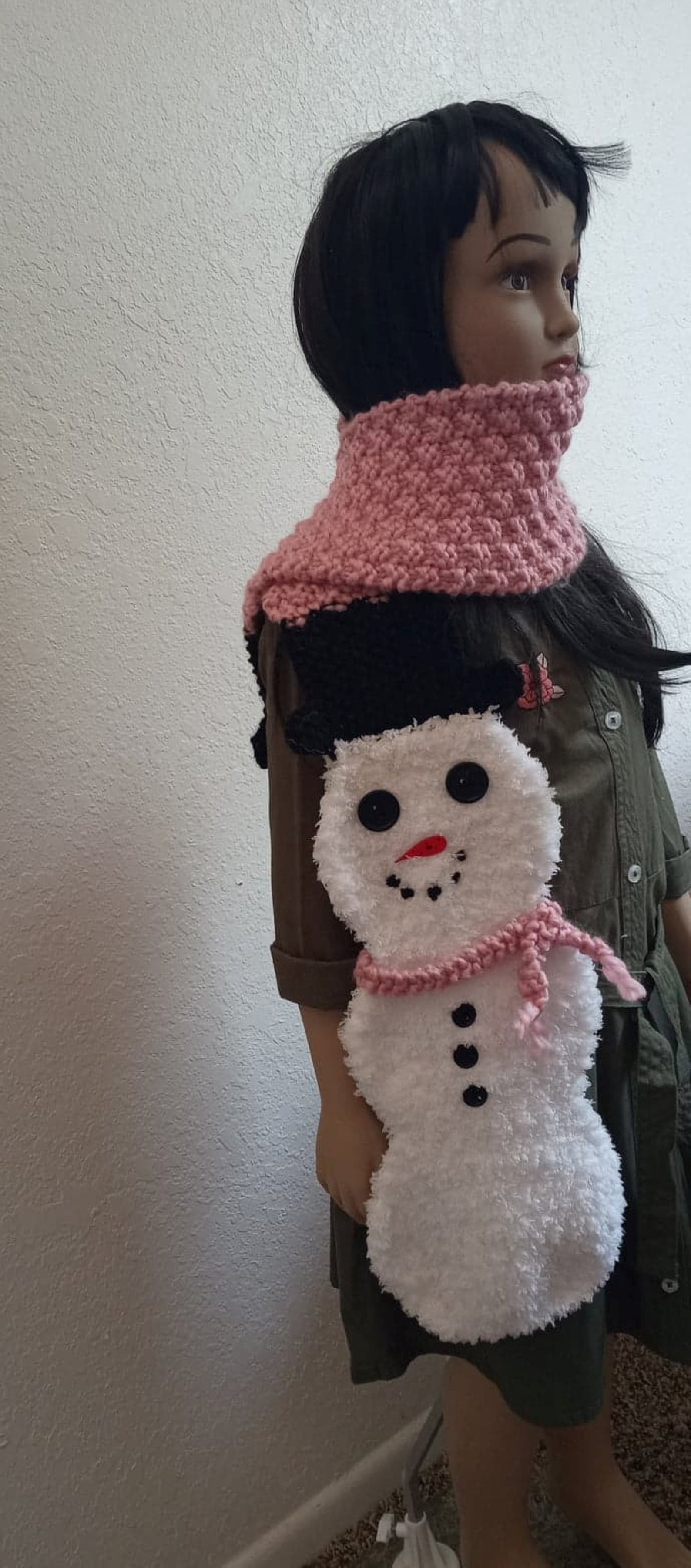 Fun Snowman Scarf Patternfun Snowman Scarf - Etsy