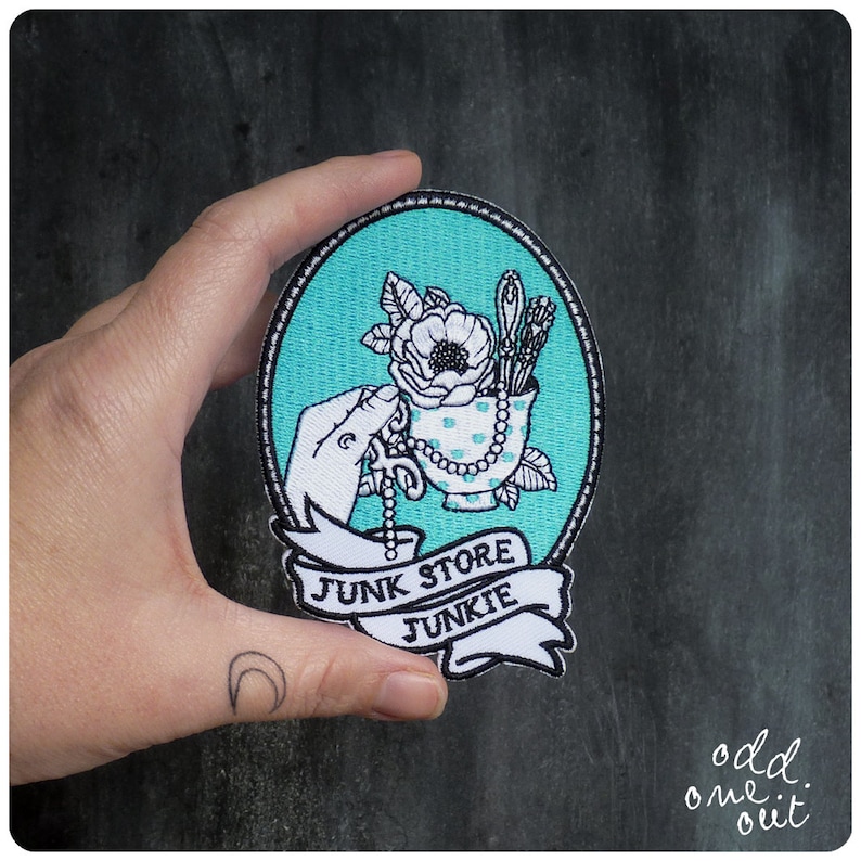 Junk Store Junkie - Iron on Gang Patch - Etsy