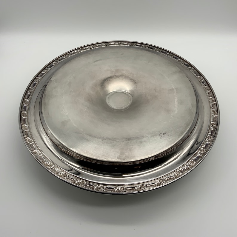 Vintage Oneida Chip and Dip Silver Plate Platter - Etsy