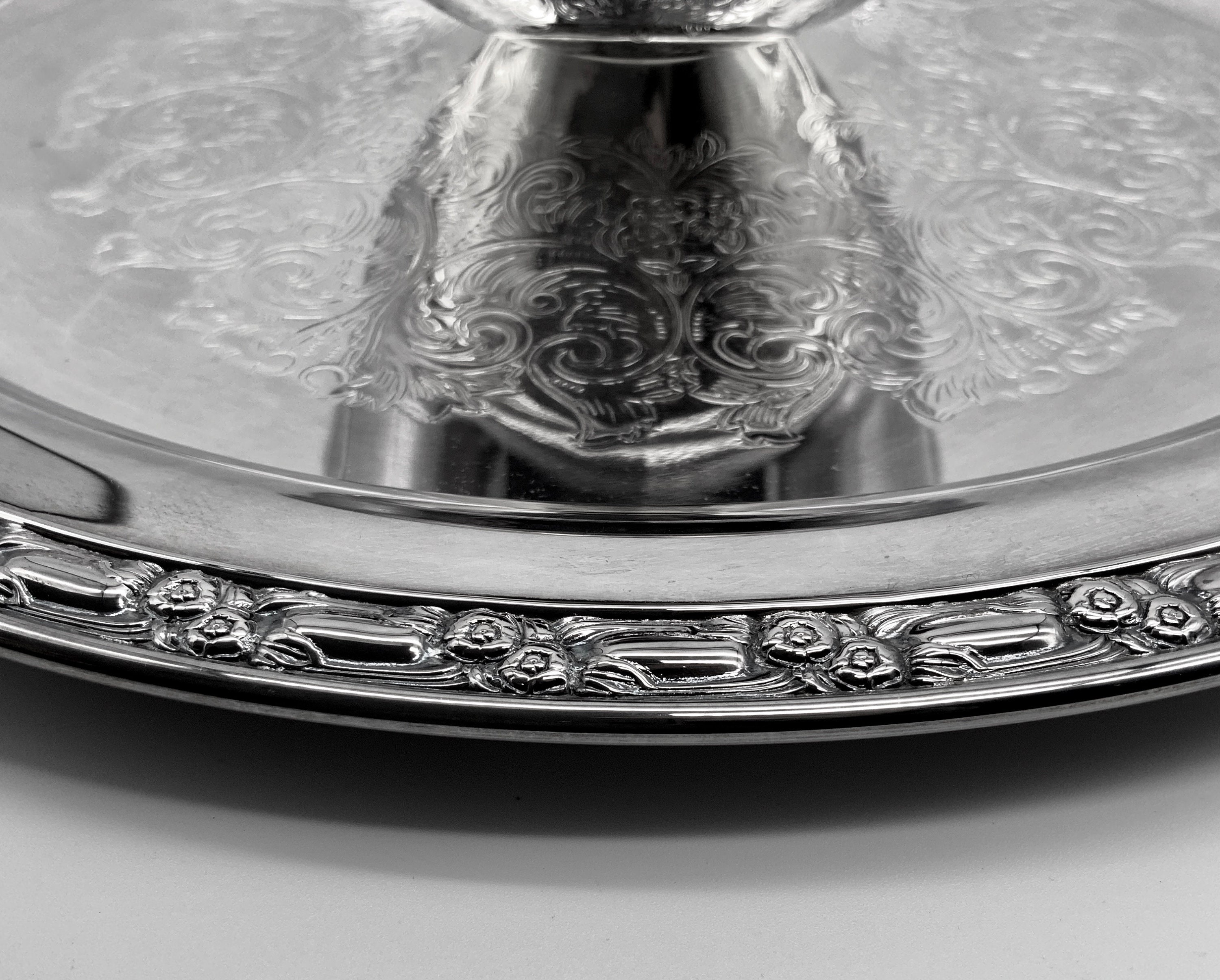 Vintage Oneida Chip and Dip Silver Plate Platter - Etsy