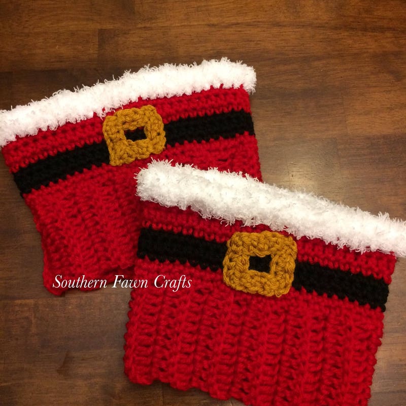 Santa Boot Cuffs - Etsy