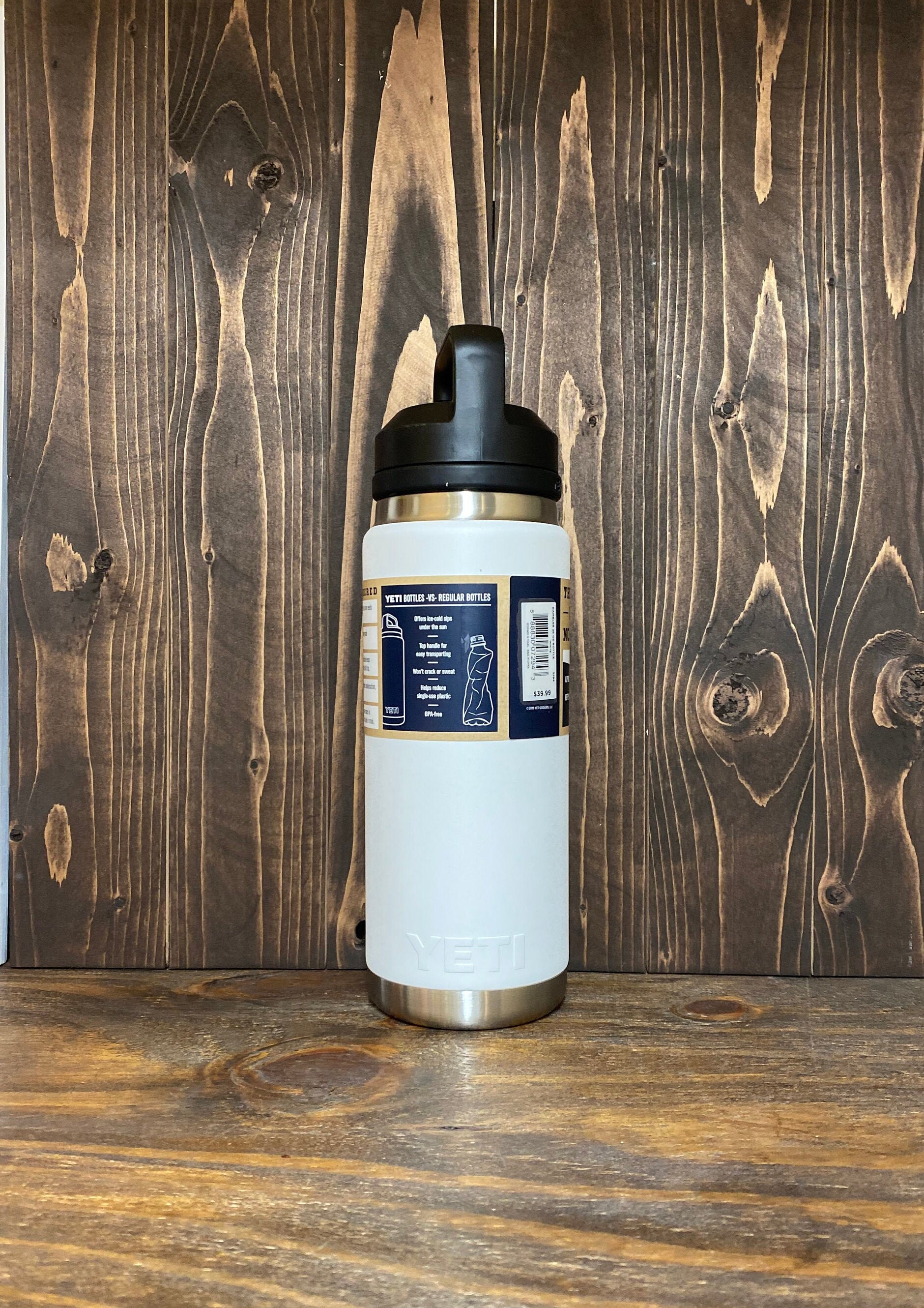 REAL YETI 26 Oz. Laser Engraved White Stainless Steel Yeti - Etsy Sweden