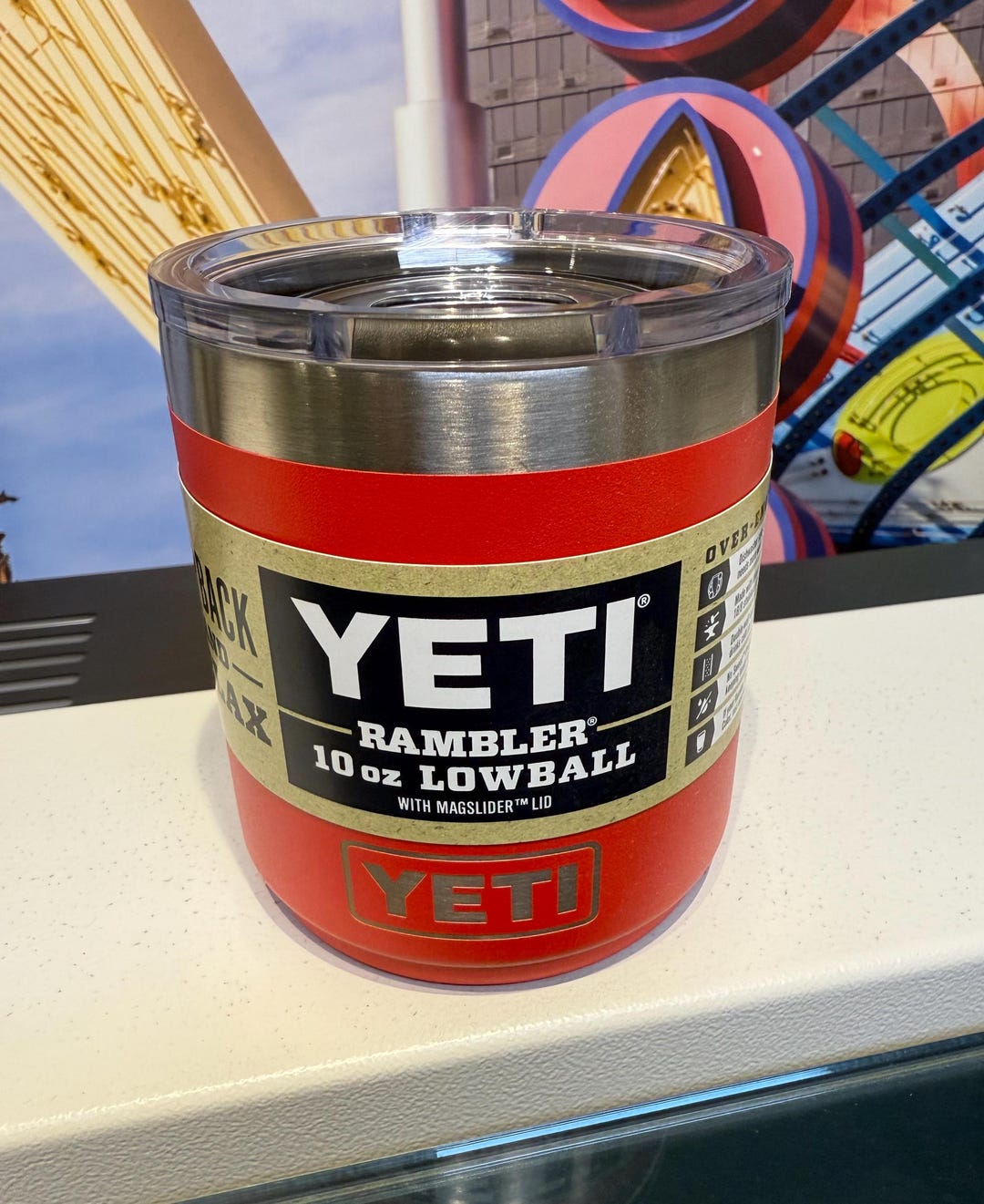 REAL YETI 10 Oz. Laser Engraved Rescue Red With Mag Slider Lid ...