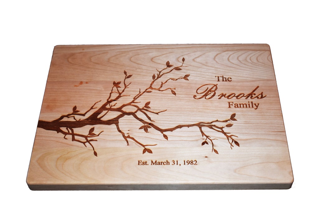 Personalized Family Tree Cutting Board, Custom Cutting Board 12 X 9 - Etsy